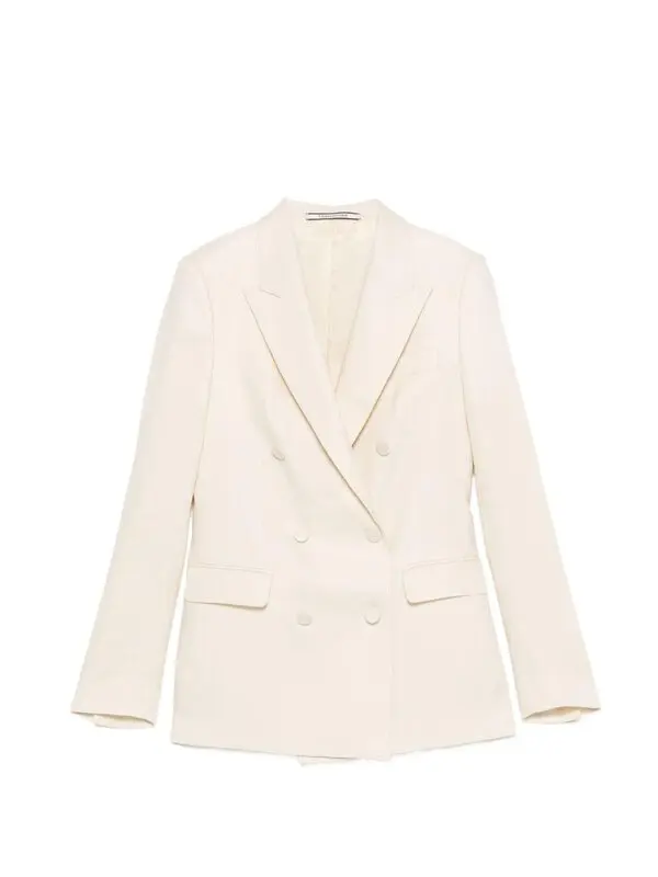Tagliatore Linen Double-breasted Suit - Multicolor