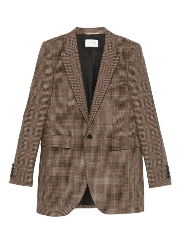 Saint Laurent Wool Blazer - Multicolor