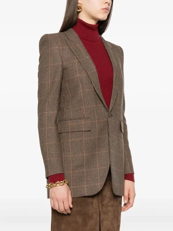 Saint Laurent Wool Blazer - Multicolor
