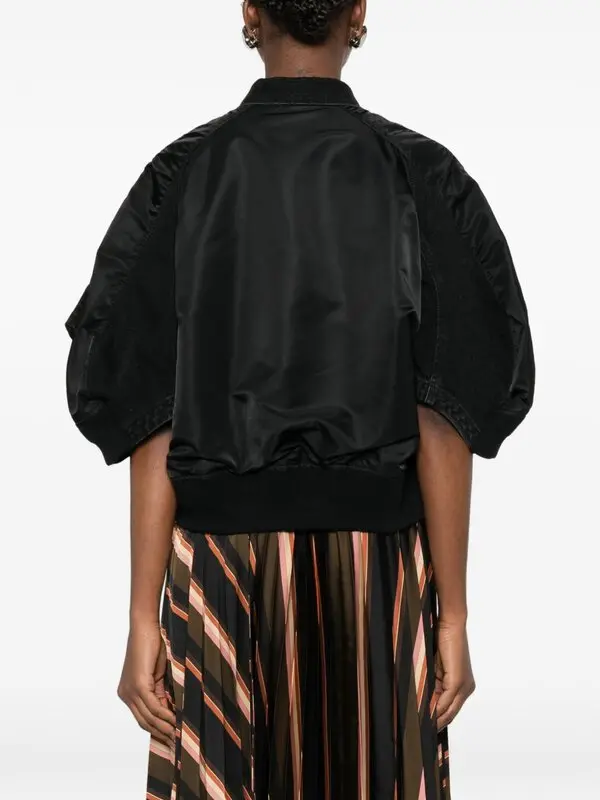 Sacai Nylon And Denim Jacket - Multicolor