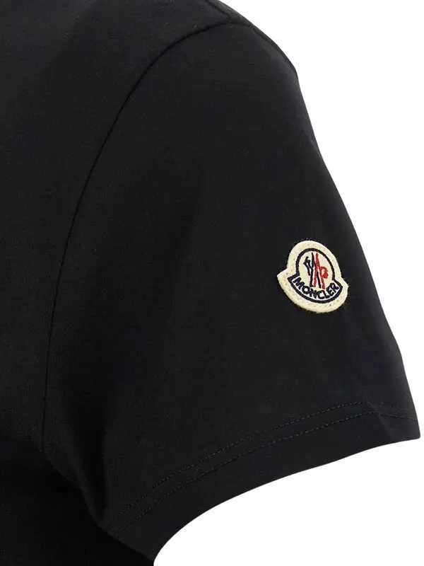 Moncler Logo Cotton T-shirt - Multicolor