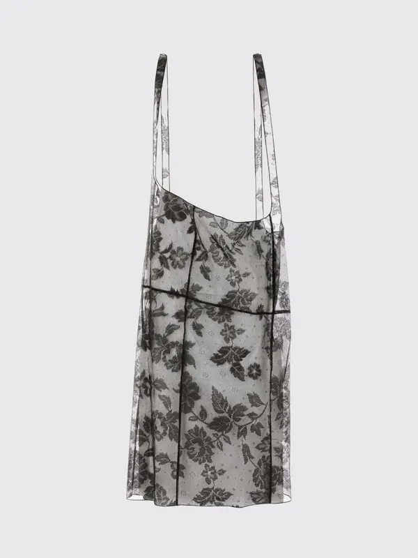 Prada Lace Skirt With Floral Motif