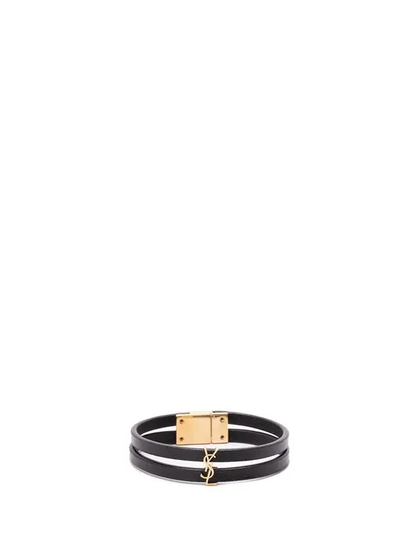 Saint Laurent Cassandre Double-strand Bracelet - Multicolor