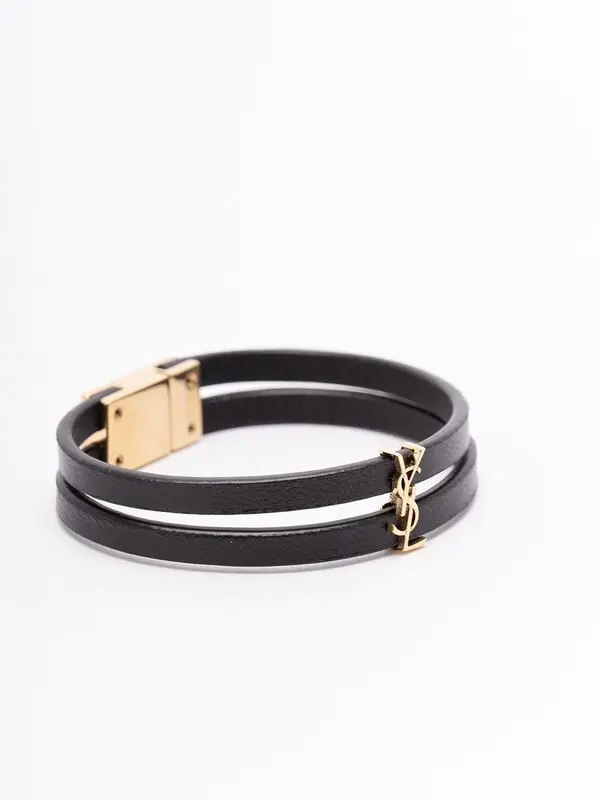 Saint Laurent Cassandre Double-strand Bracelet - Multicolor