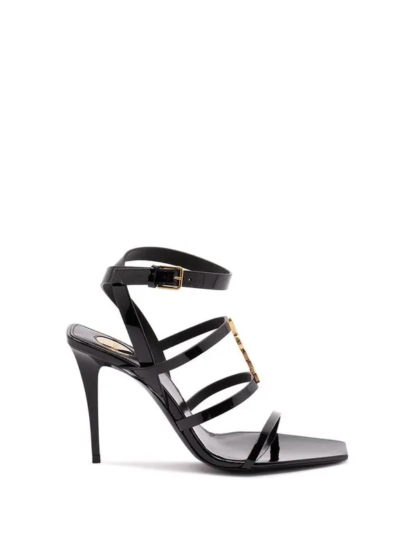 Saint Laurent Cassandra Heeled Sandals - Multicolor