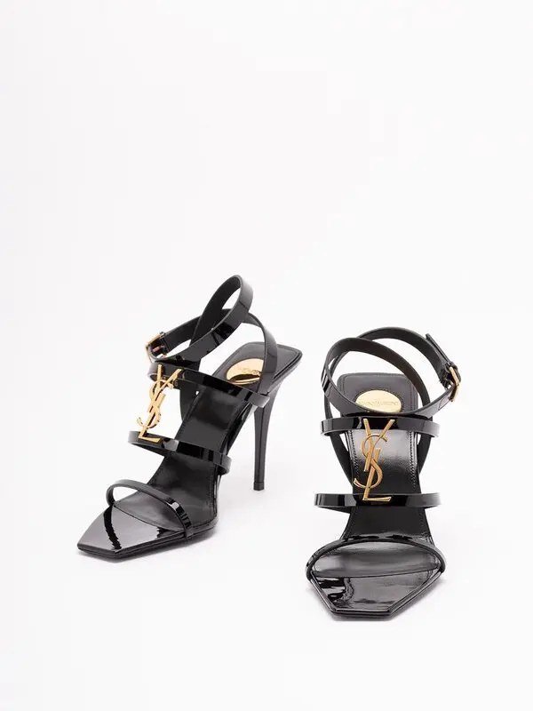 Saint Laurent Cassandra Heeled Sandals - Multicolor