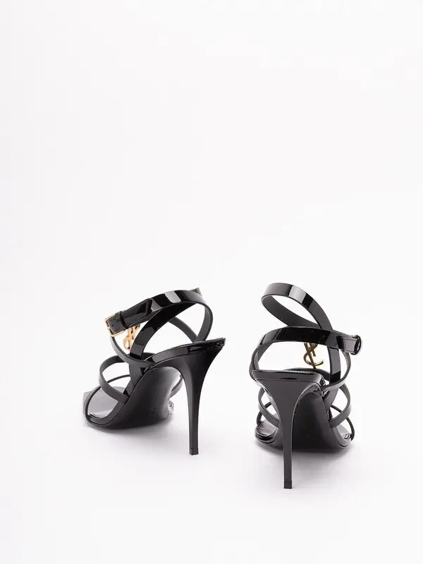 Saint Laurent Cassandra Heeled Sandals - Multicolor