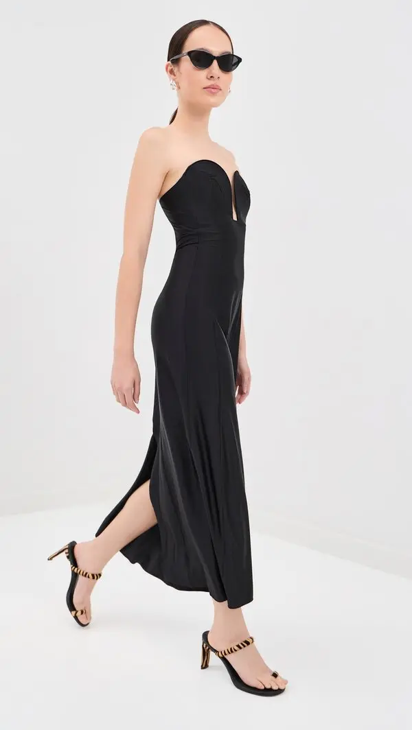 Rabanne Heart-shaped Bustier Midi Dress