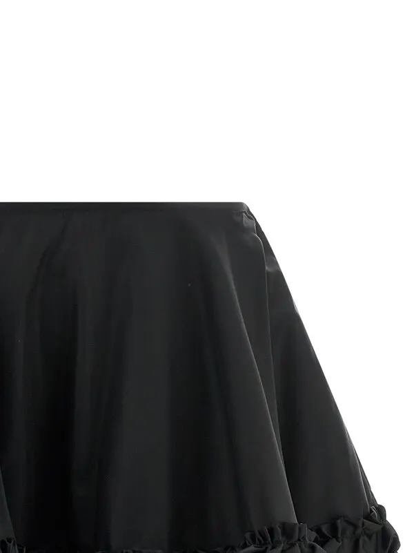 GANNI Duchesse Nylon Mini Frill Skirt