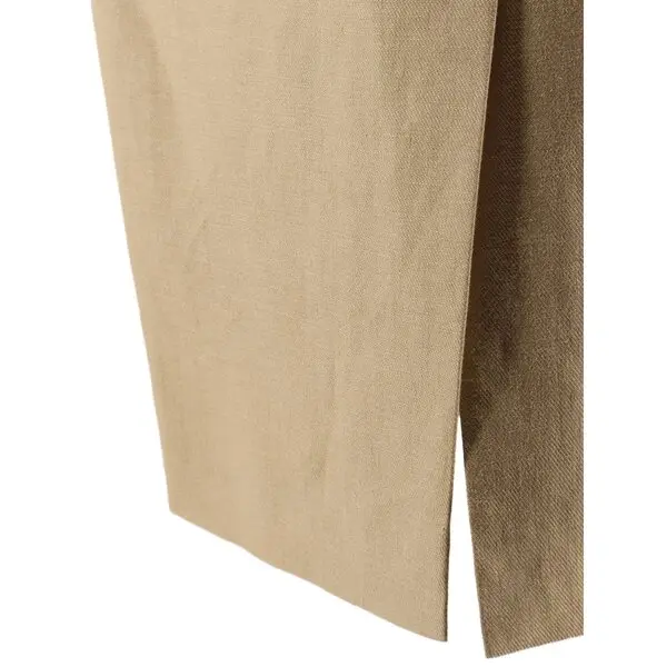 Max Mara Pencil Skirt With Back Slit - Cream