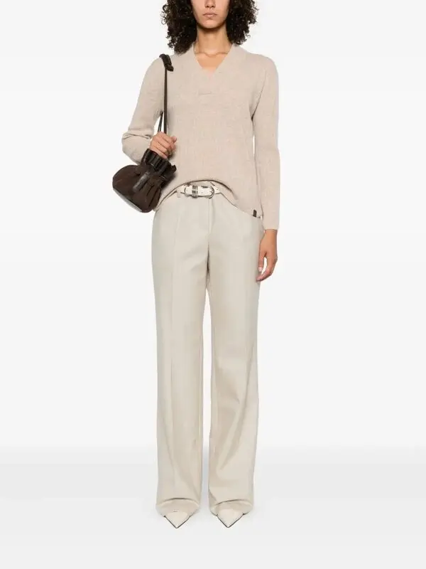 Max Mara Cashmere Pullover Sweater - Multicolor
