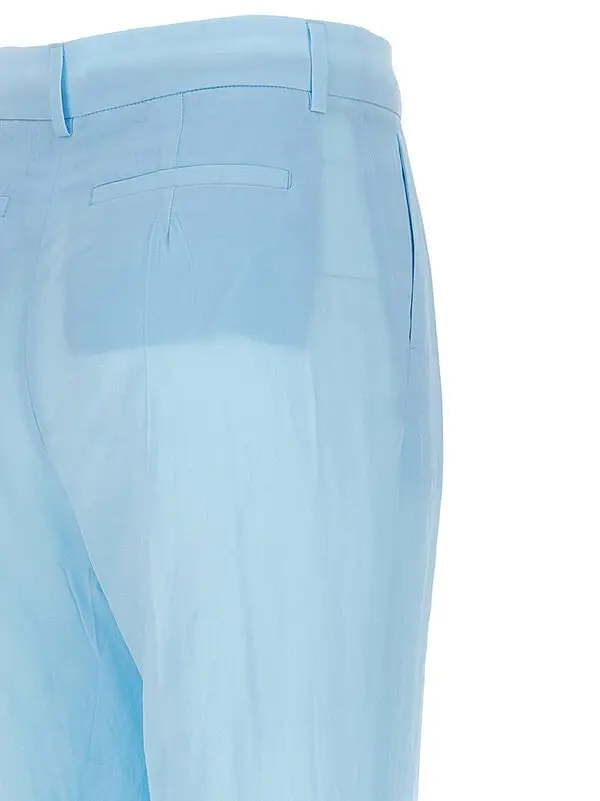 Sportmax Persia Recycled-effect Viscose Wide Leg Pants
