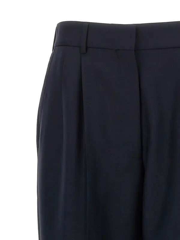 BLAZÉ MILANO First Class Navy Fox" Wool And Mohair Trousers - Blue