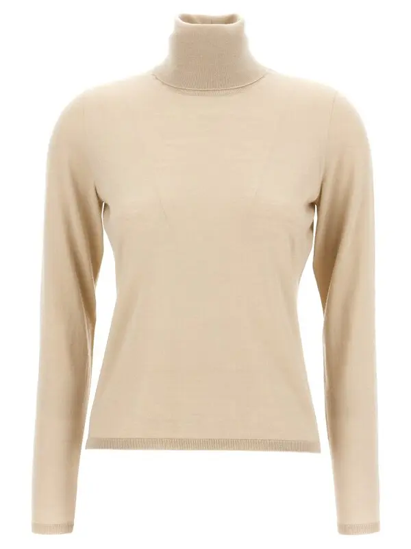Max Mara Adda Cashmere High Neck Sweater - Cream