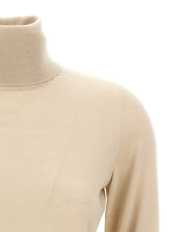 Max Mara Adda Cashmere High Neck Sweater - Cream