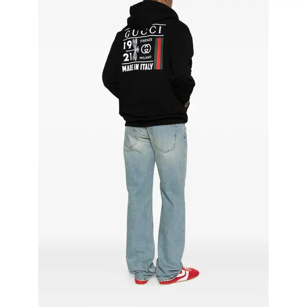 Gucci Graphic Print Cotton Blend Hoodie