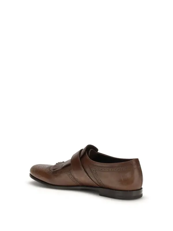 Church's Shanghai Loafers With Houndstooth Wool Inserts - Brown