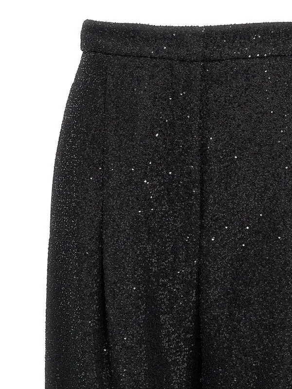 Max Mara Navigli Wide Leg Sequined Pants