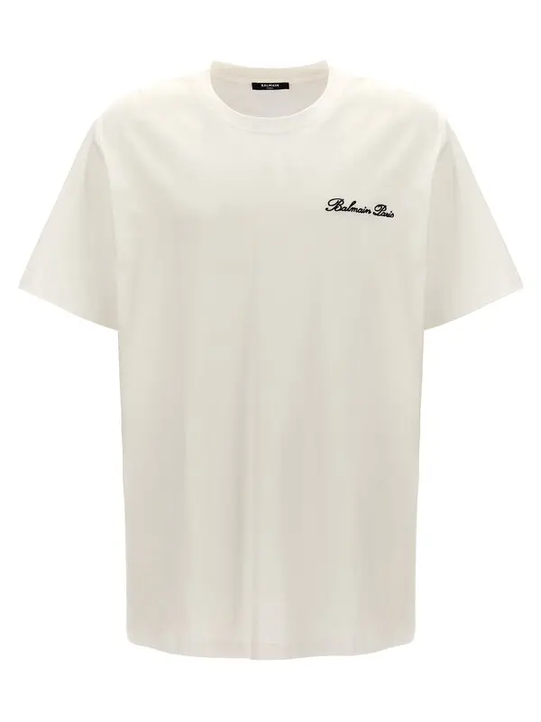 Balmain Signature' T-shirt - Multicolor