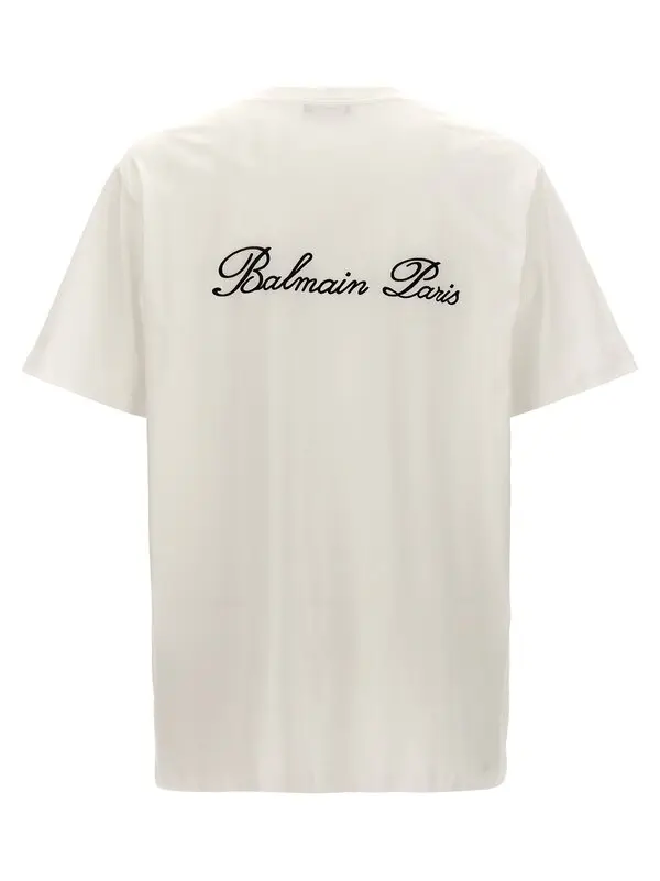 Balmain Signature' T-shirt - Multicolor