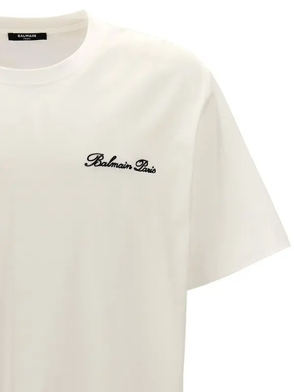 Balmain Signature' T-shirt - Multicolor