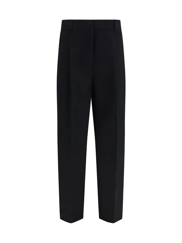 TOTEME Tailored Wool Blend Trousers - Black