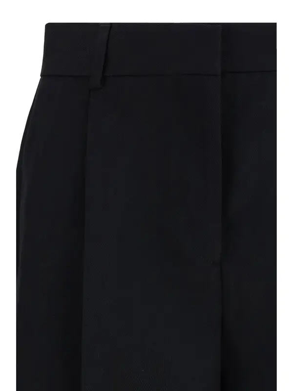TOTEME Tailored Wool Blend Trousers - Black