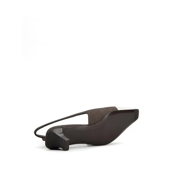 TOD'S Slingback Mid Heel With Charm Detail