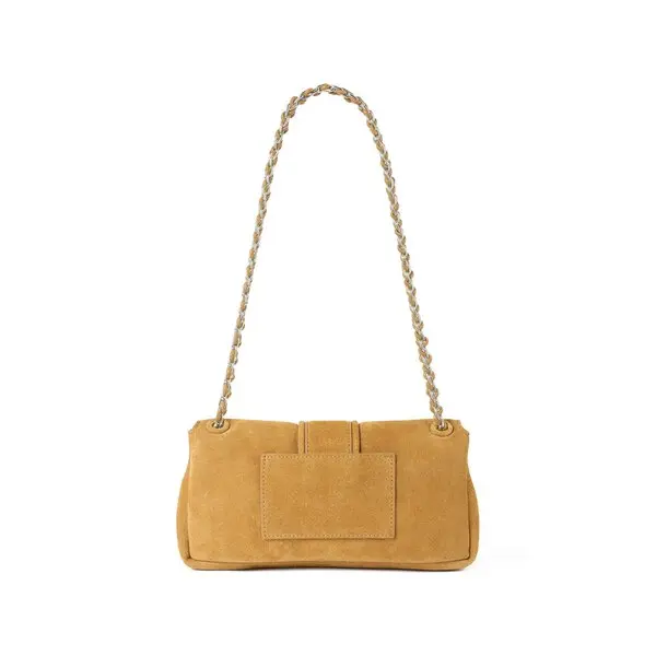 Jacquemus Suede Shoulder Bag With Chain Strap