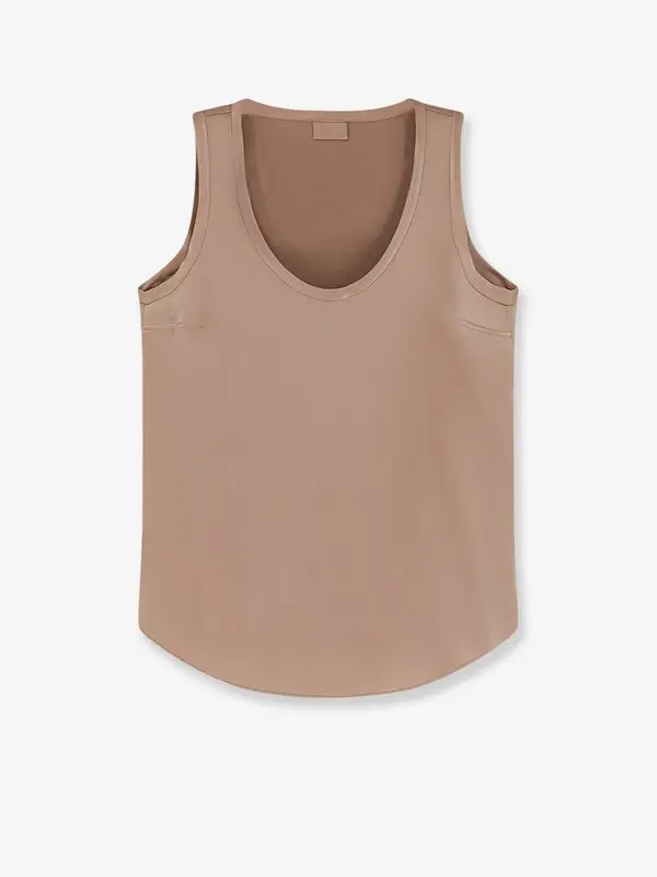 Brunello Cucinelli Sleeveless Stretch Silk Tank Top - Multicolor