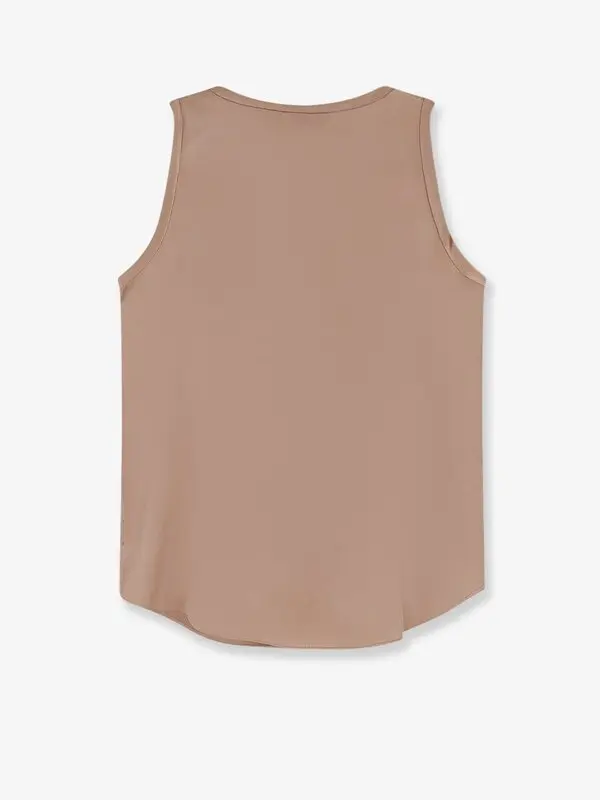 Brunello Cucinelli Sleeveless Stretch Silk Tank Top - Multicolor