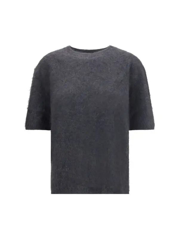 LISA YANG Maren Brushed Cashmere Sweater - Gray