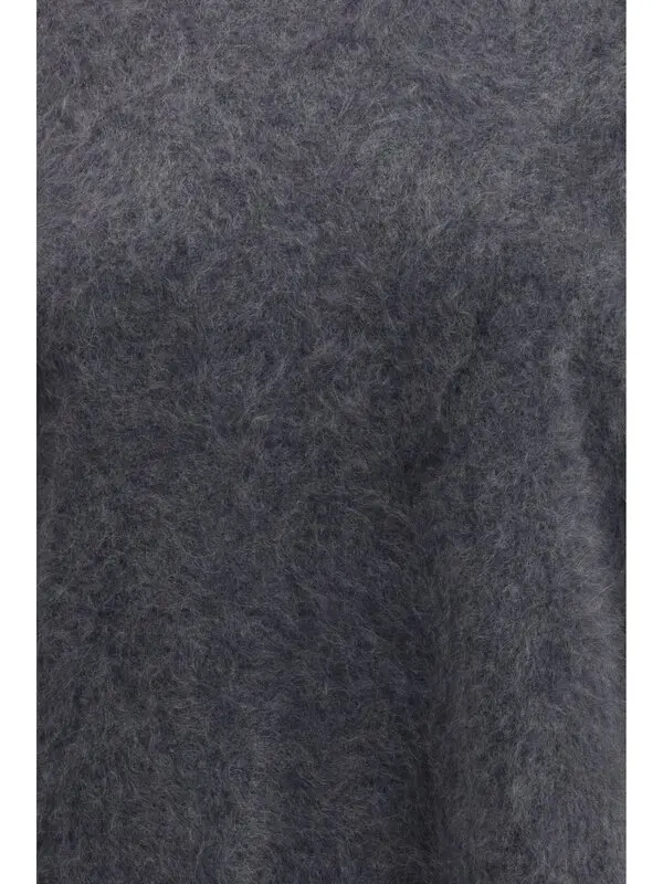 LISA YANG Maren Brushed Cashmere Sweater - Gray