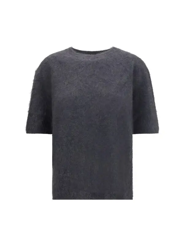 LISA YANG Maren Brushed Cashmere Sweater - Gray