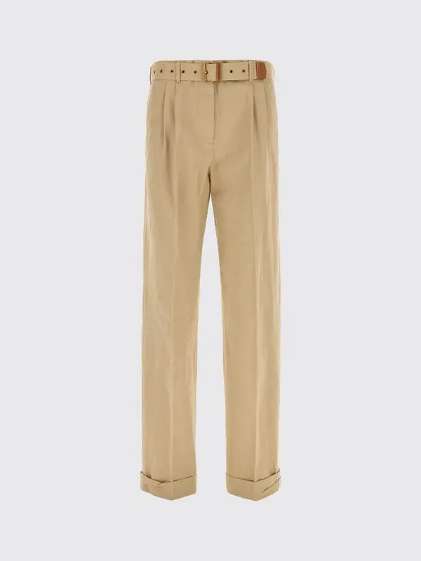 Miu Miu Wide Leg Belted Pants