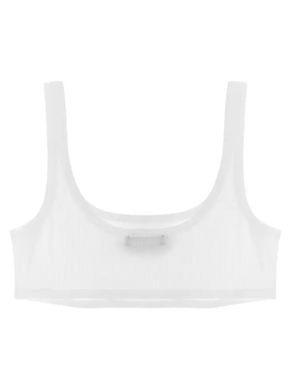 Versace Logo' Bra - White