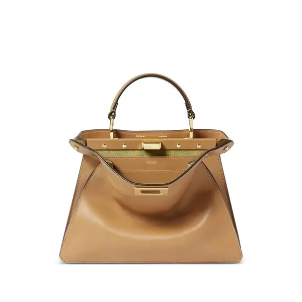 Fendi Calfskin Tote Bag With Fringe Detail