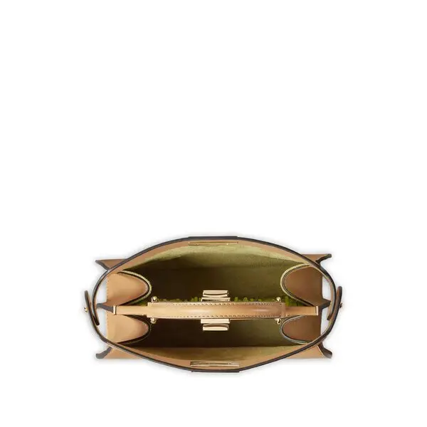 Fendi Calfskin Tote Bag With Fringe Detail