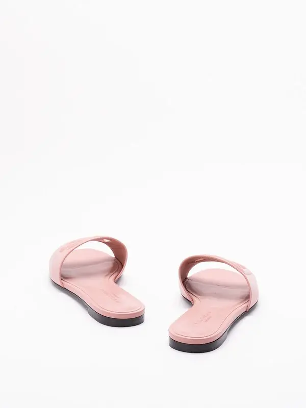 Dolce & Gabbana Calfskin Dg Logo Slides - Multicolor