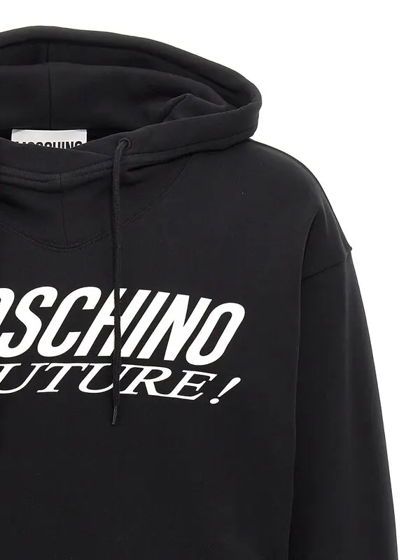 Moschino Print Cotton Hoodie