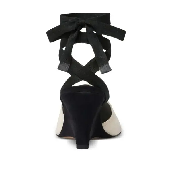 Jacquemus Tie Fastening Pointed Toe Wedge