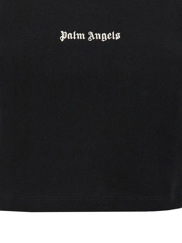 Palm Angels Classic Logo Cropped Tank Top