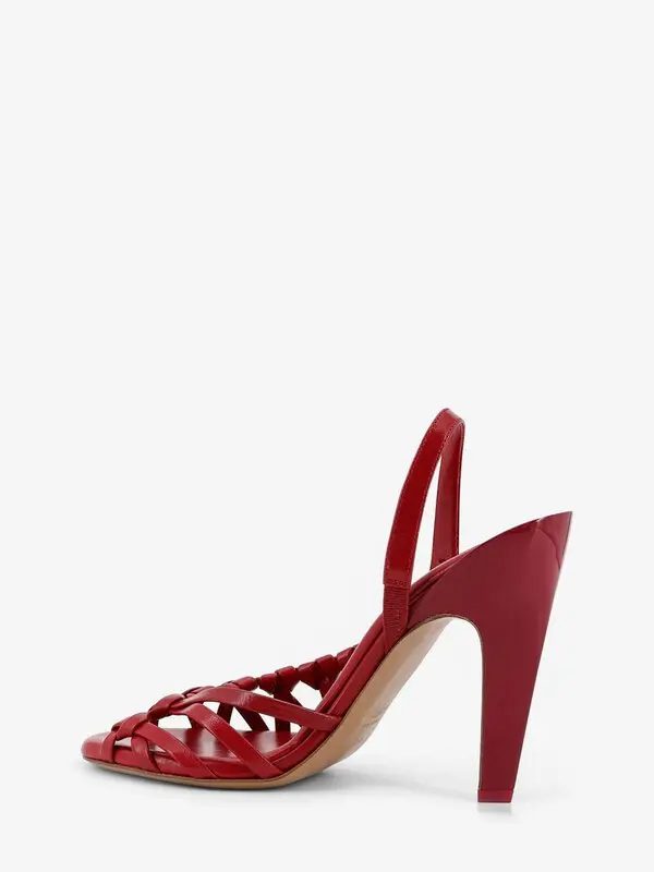 Chloé Braided Leather Slingback Sandals - Multicolor
