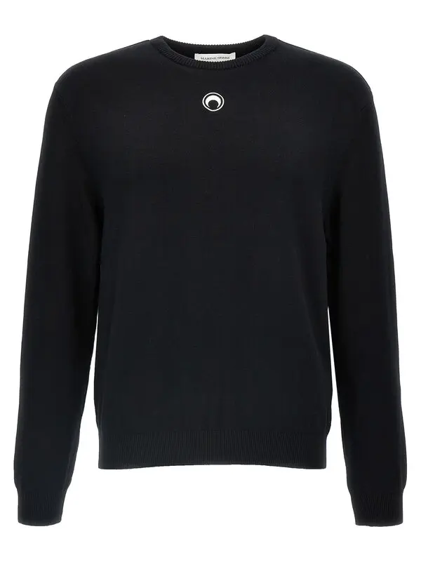 MARINE SERRE Moon Logo Embroidered Sweater