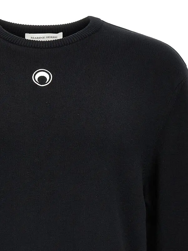 MARINE SERRE Moon Logo Embroidered Sweater