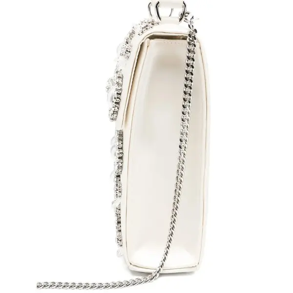SELF-PORTRAIT Embellished Chain Strap Tote Bag