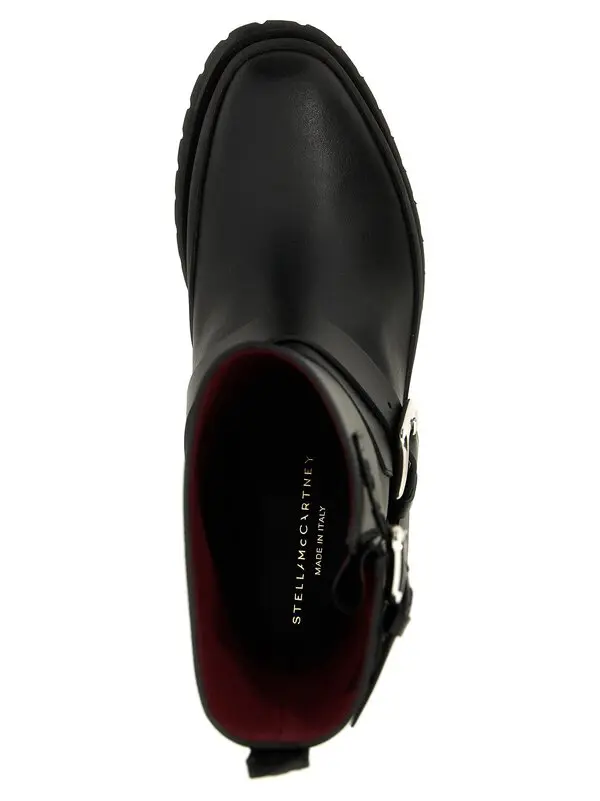 Stella McCartney Biker Ankle Boots With Buckle Detail