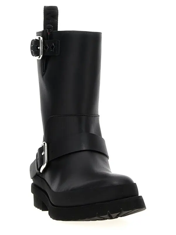 Stella McCartney Biker Ankle Boots With Buckle Detail