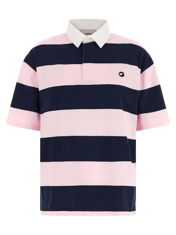 Coperni Striped Organic Cotton Polo Shirt - Multicolor