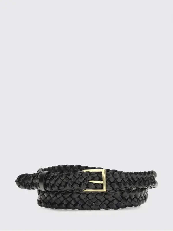 Bottega Veneta Woven Leather Belt - Black